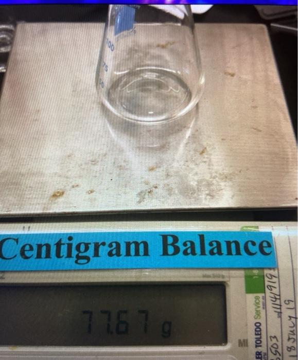 Mass of 125-ml Erlenmeyer Flask: centigram balance | Chegg.com