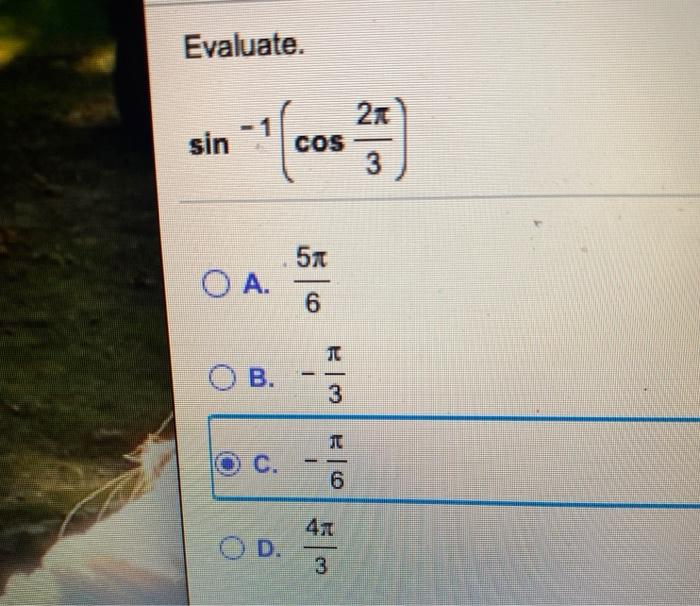 Solved Evaluate. 1 sin 22 cos 3 57 OA 6 O B. | دي || o 1 C. | Chegg.com