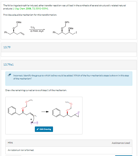 Solved The following electrophile-induced, ether transfer | Chegg.com