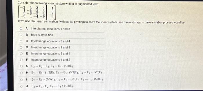 Solved Consider the following linear system written in | Chegg.com