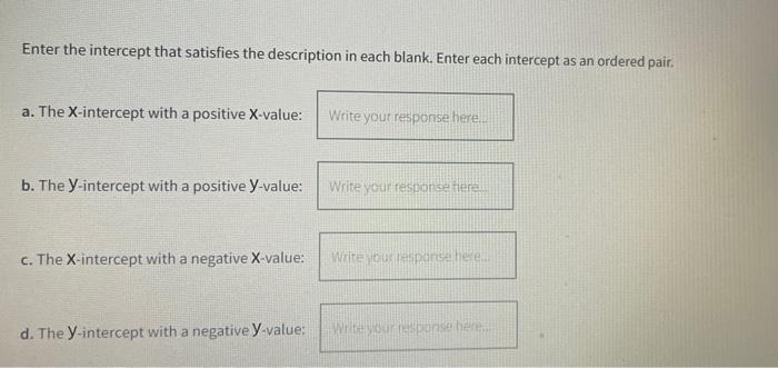 Solved Fill in each blank with the corresponding Y-value for | Chegg.com