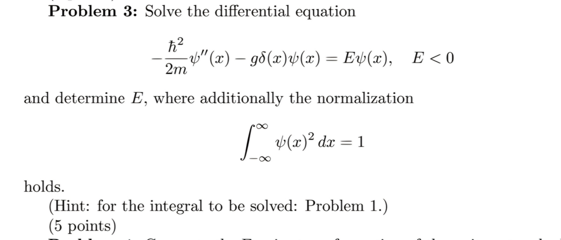 Solved Problem 3: Solve the differential | Chegg.com