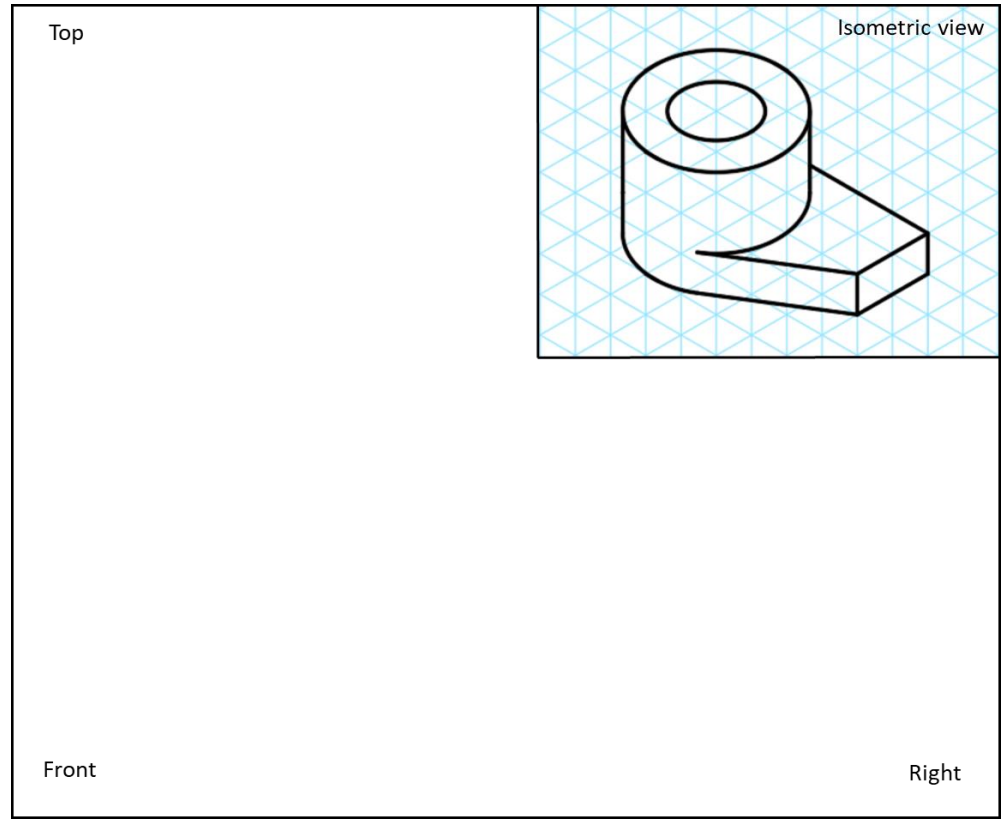 Solved Sketch multi-views based on the given isometric | Chegg.com