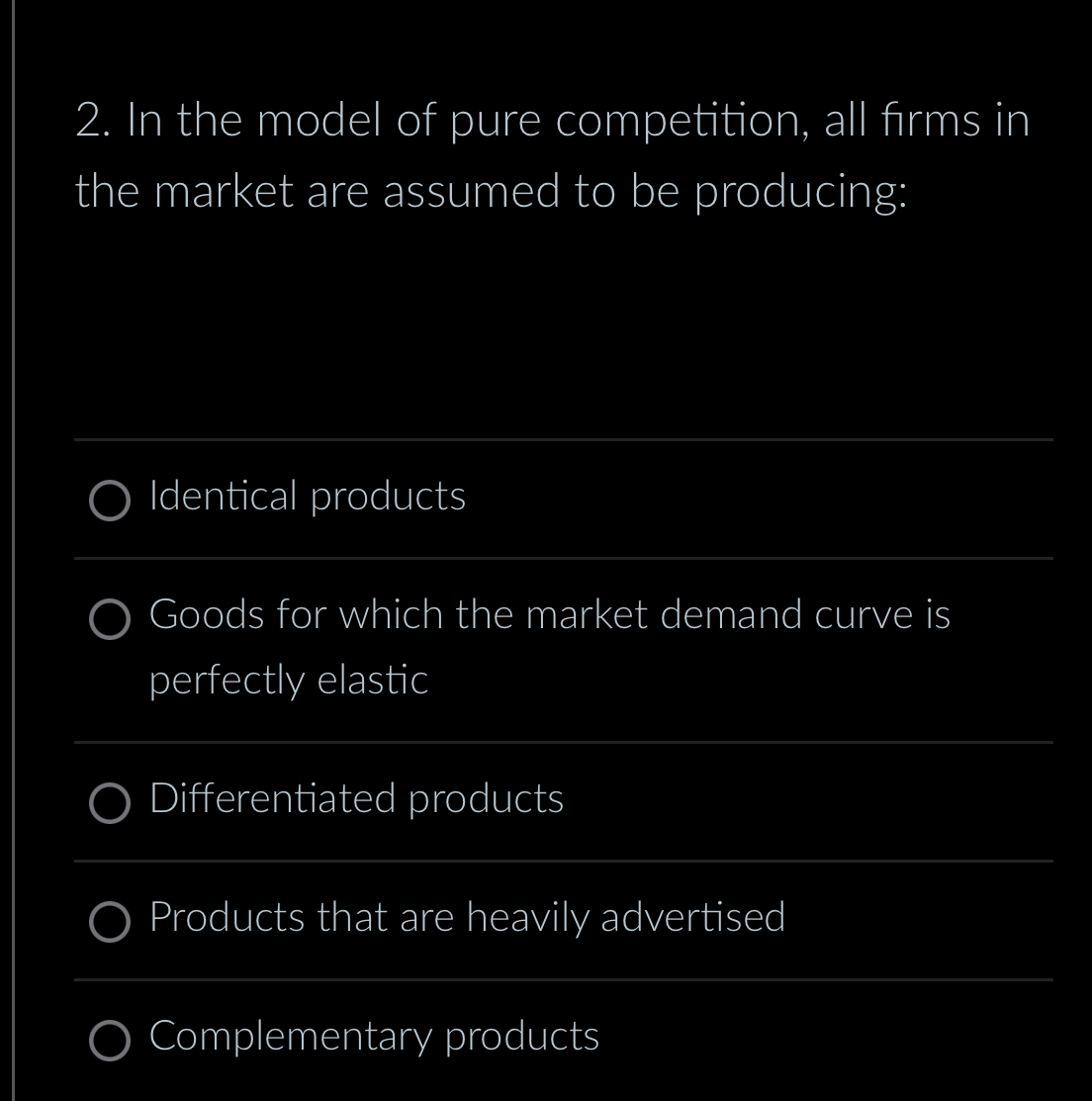 Solved In the model of pure competition, all firms in the | Chegg.com
