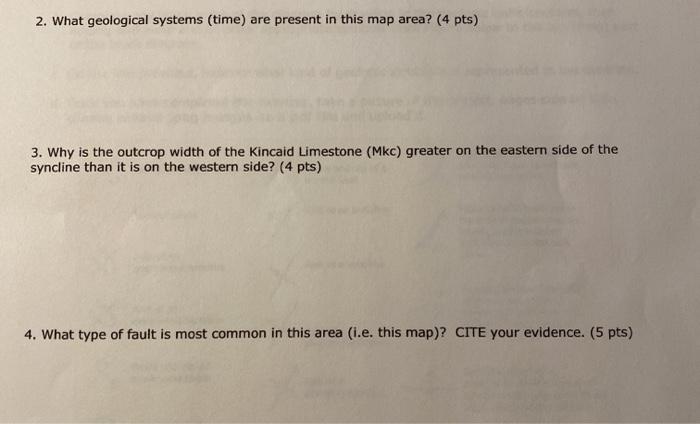Solved Exercise 10 - Interpretation of Geologic Maps, Part | Chegg.com