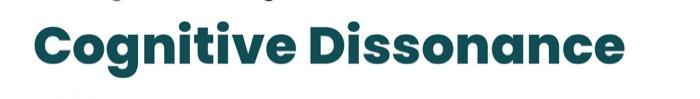 Solved Cognitive Dissonance | Chegg.com