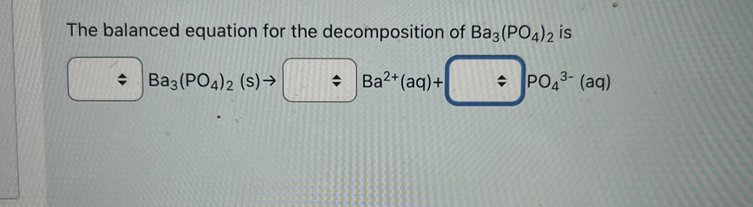 Solved The balanced equation for the decomposition of | Chegg.com