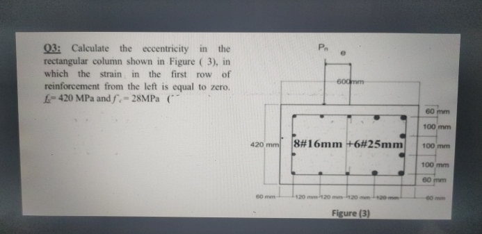 Solved Q3: Calculate the eccentricity in the rectangular | Chegg.com