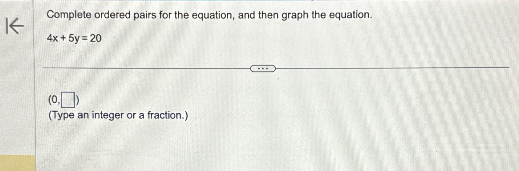 Solved Complete ordered pairs for the equation, and then | Chegg.com