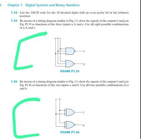 Solved 1.34 List the ASCII code for the 10 decimal digits | Chegg.com