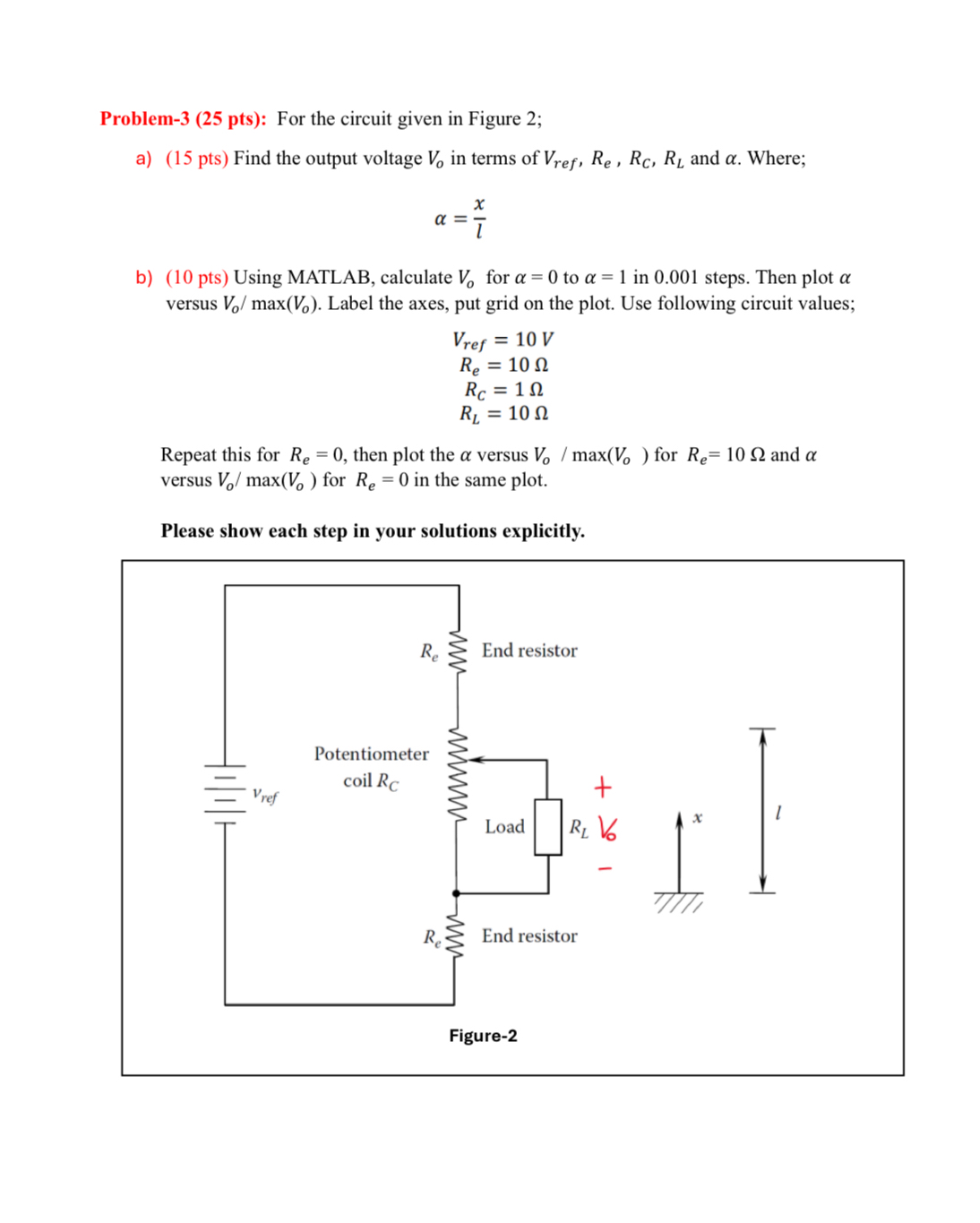 Solved Problem-3 (25 ﻿pts): For the circuit given in Figure | Chegg.com