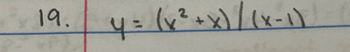 Solved find the derivative using the quoitent rule y=x2+xx-1 | Chegg.com