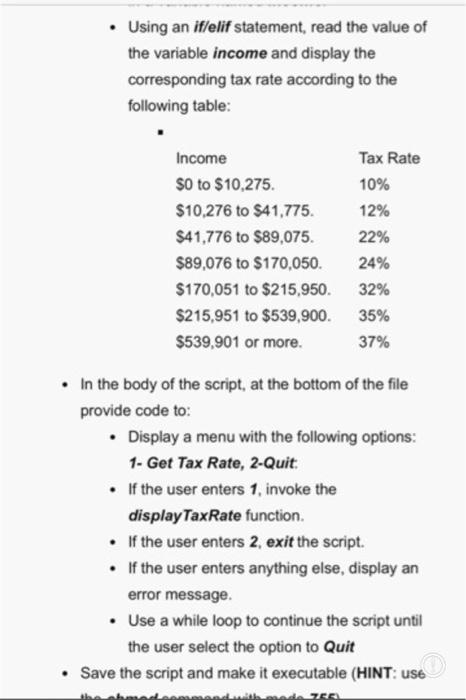 Solved - Using an if/elif statement, read the value of the | Chegg.com