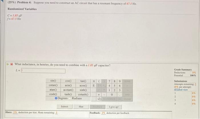 Solved (25\%) Problem 4: Suppose you need to construct an AC | Chegg.com Solved (25\%) Problem 4: Suppose you need to construct an AC | Chegg.com