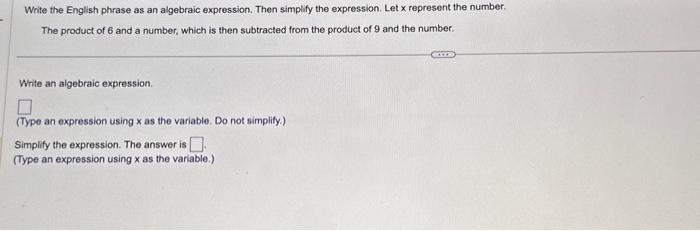 Solved Use the expression below to answer the questions. | Chegg.com