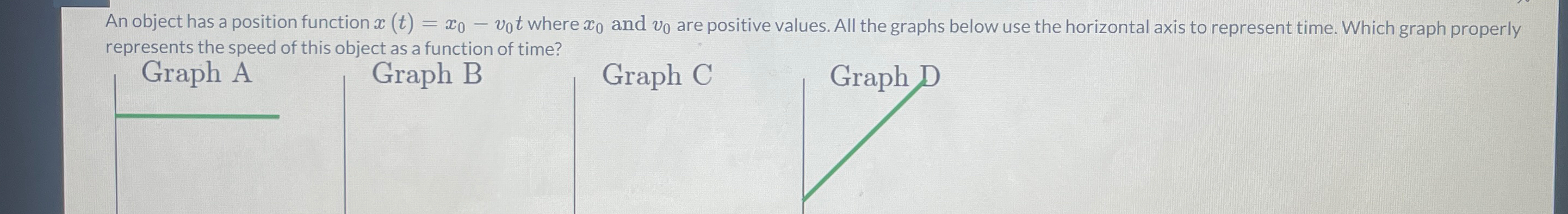 Solved An Object Has A Position Function X T X0 V0t ﻿where