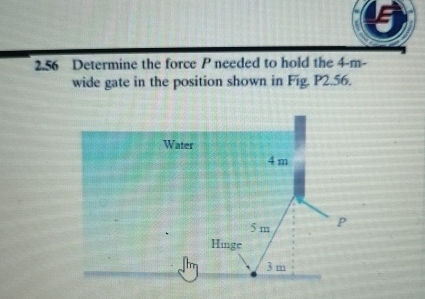 Solved 2.56 ﻿Determine the force P ﻿needed to hold the | Chegg.com