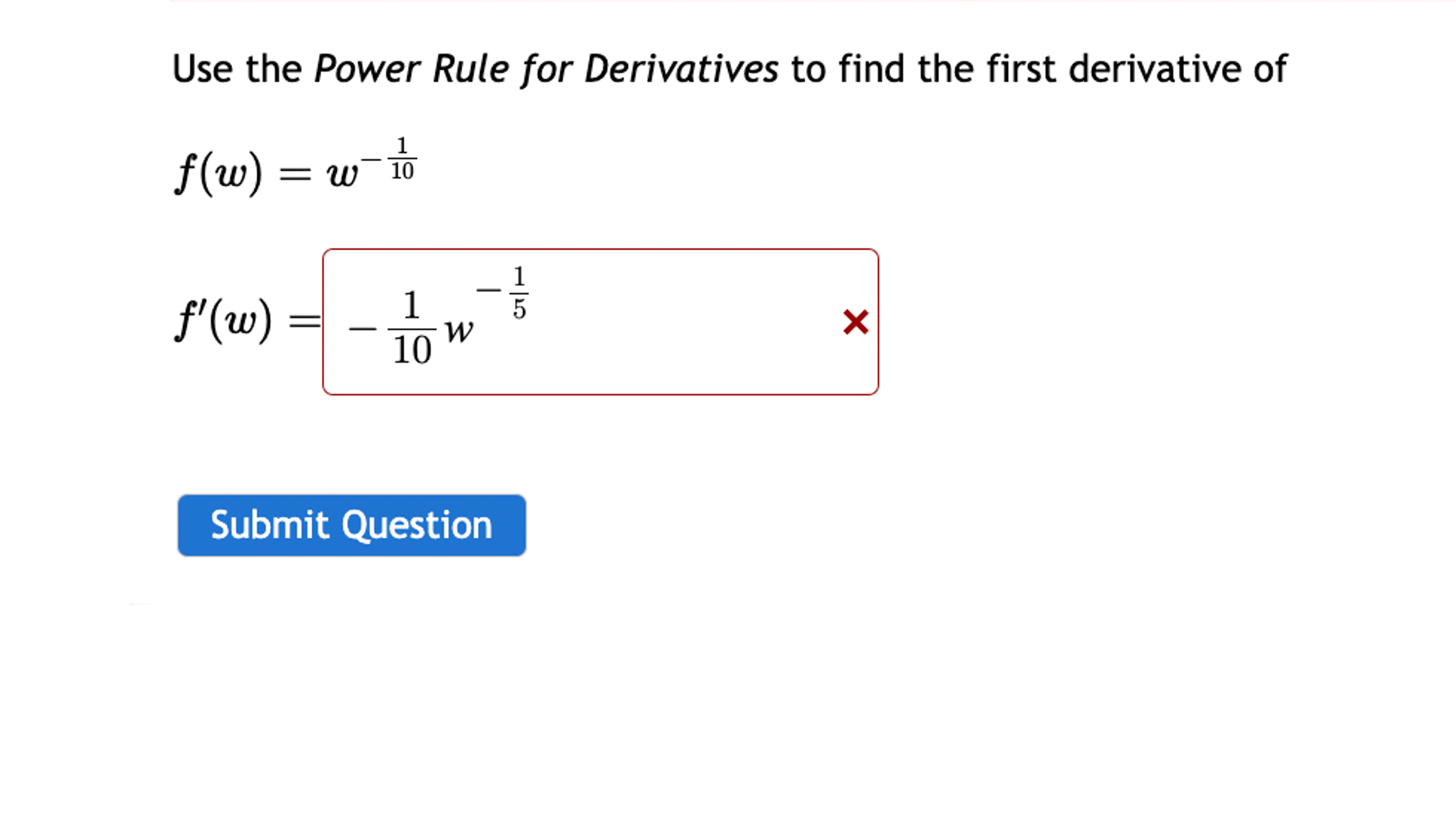 Solved Use the Power Rule for Derivatives to find the first | Chegg.com