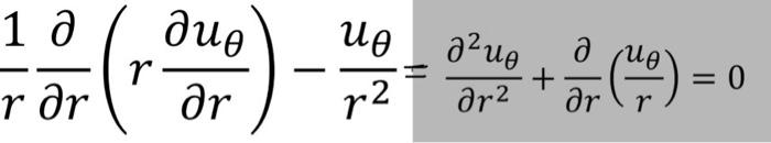 Solved r1∂r∂(r∂r∂uθ)−r2uθ=∂r2∂2uθ+∂r∂(ruθ)=0 | Chegg.com