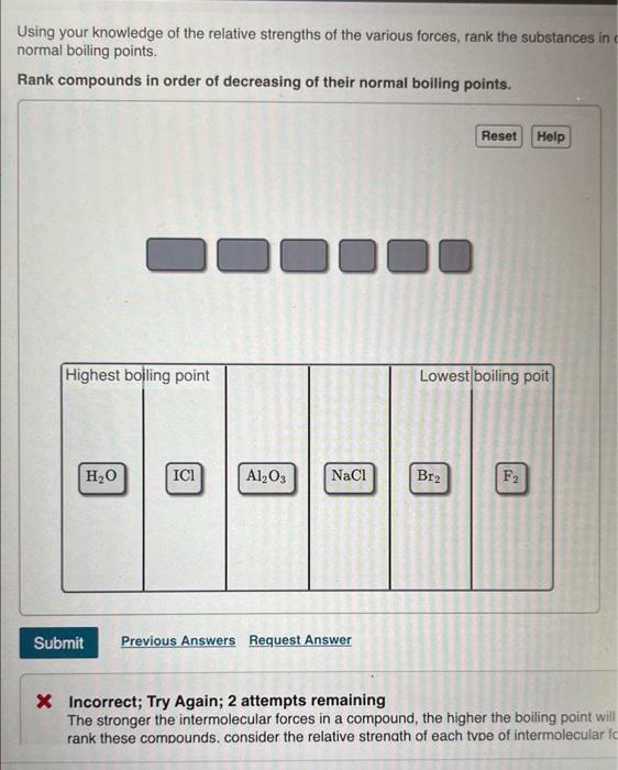 Solved Using your knowledge of the relative strengths of the | Chegg.com