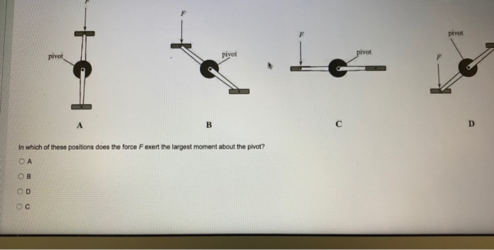 Solved pivot pivot pivot pivot A B с D In which of these | Chegg.com