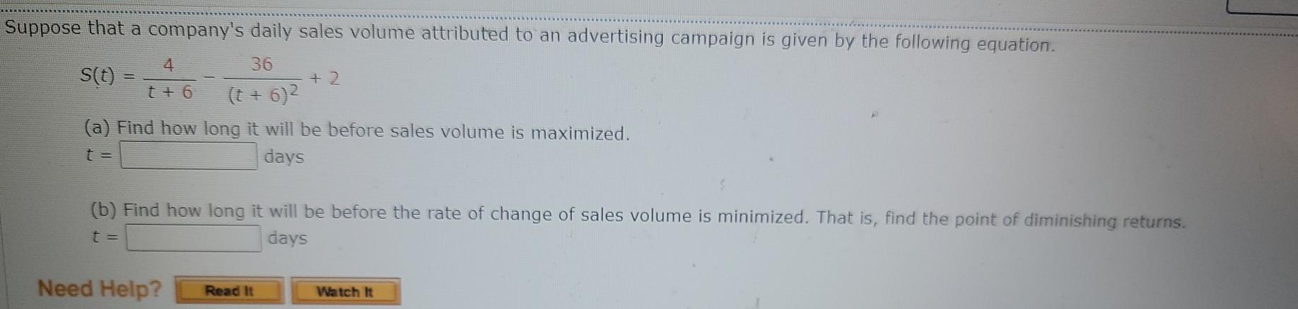 Solved Suppose that a company's daily sales volume | Chegg.com
