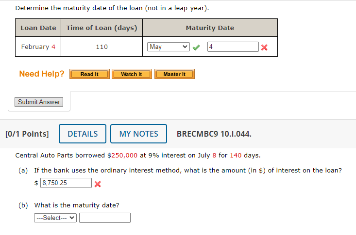 Maturity Date On Car Loan