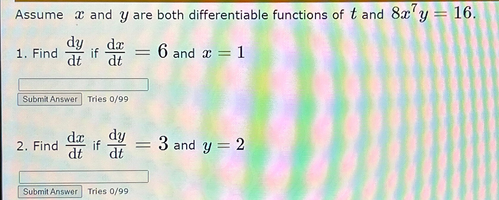 Solved Assume X ﻿and Y ﻿are Both Differentiable Functions Of