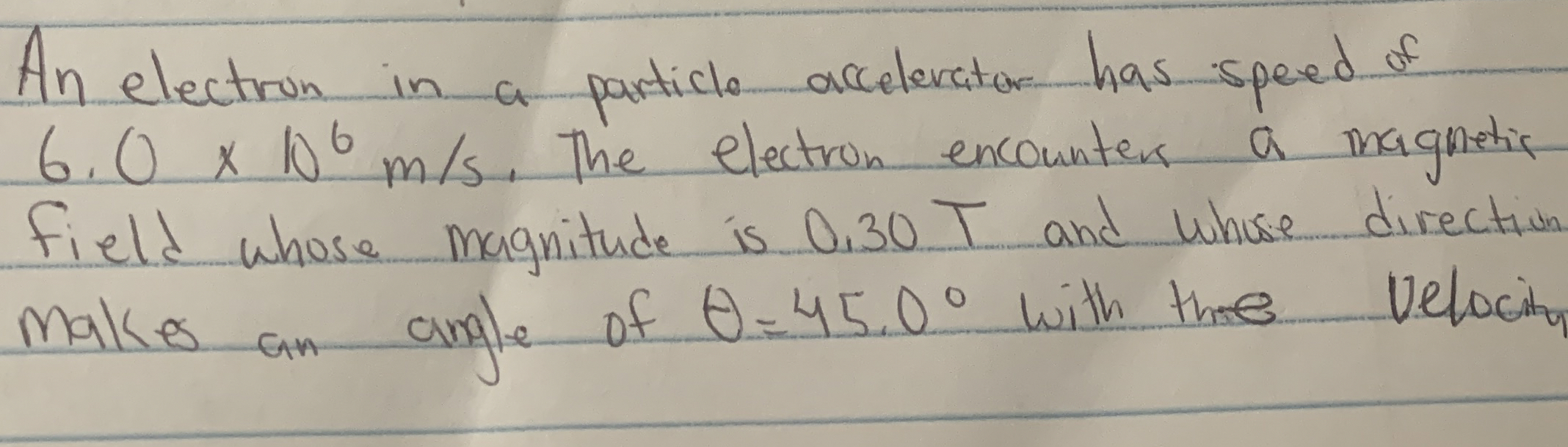 Solved An electron in a particle accelerator has speed | Chegg.com