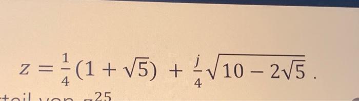 Solved given is the complex number Z.calculate the Real-and | Chegg.com