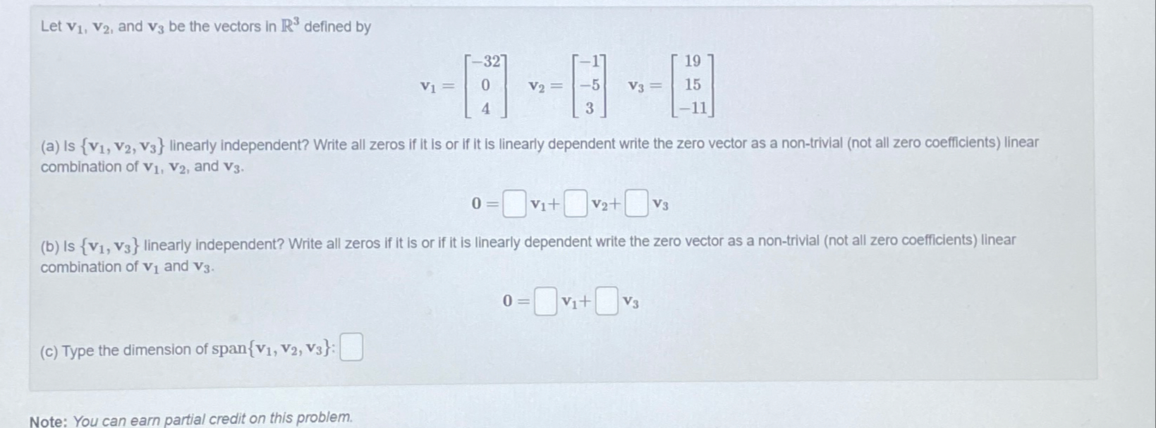 Solved Let v1,v2, ﻿and v3 ﻿be the vectors in R3 ﻿defined | Chegg.com