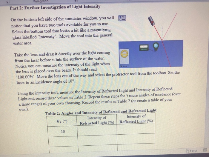 Geometric Optics: Reflection and Refraction. I am | Chegg.com