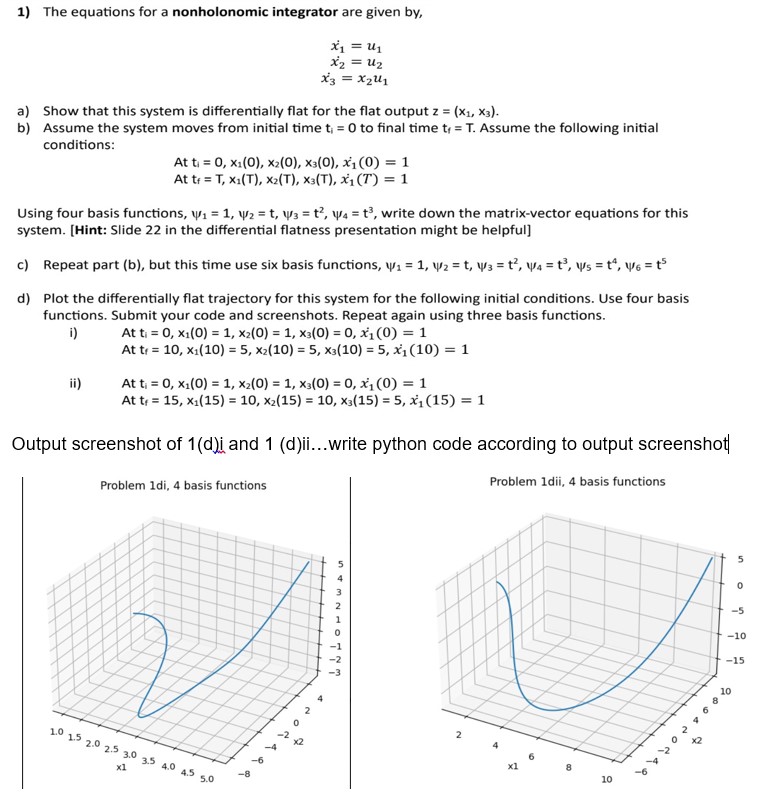 Solved For problem 1(d), ﻿do it for 3 ﻿and 4 ﻿basis | Chegg.com