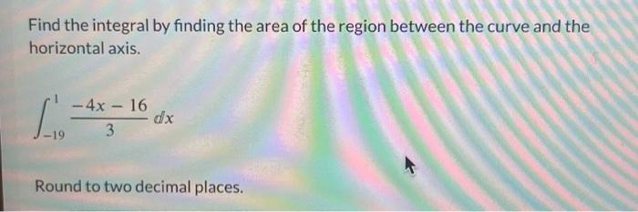 Solved Find the integral by finding the area of the region | Chegg.com