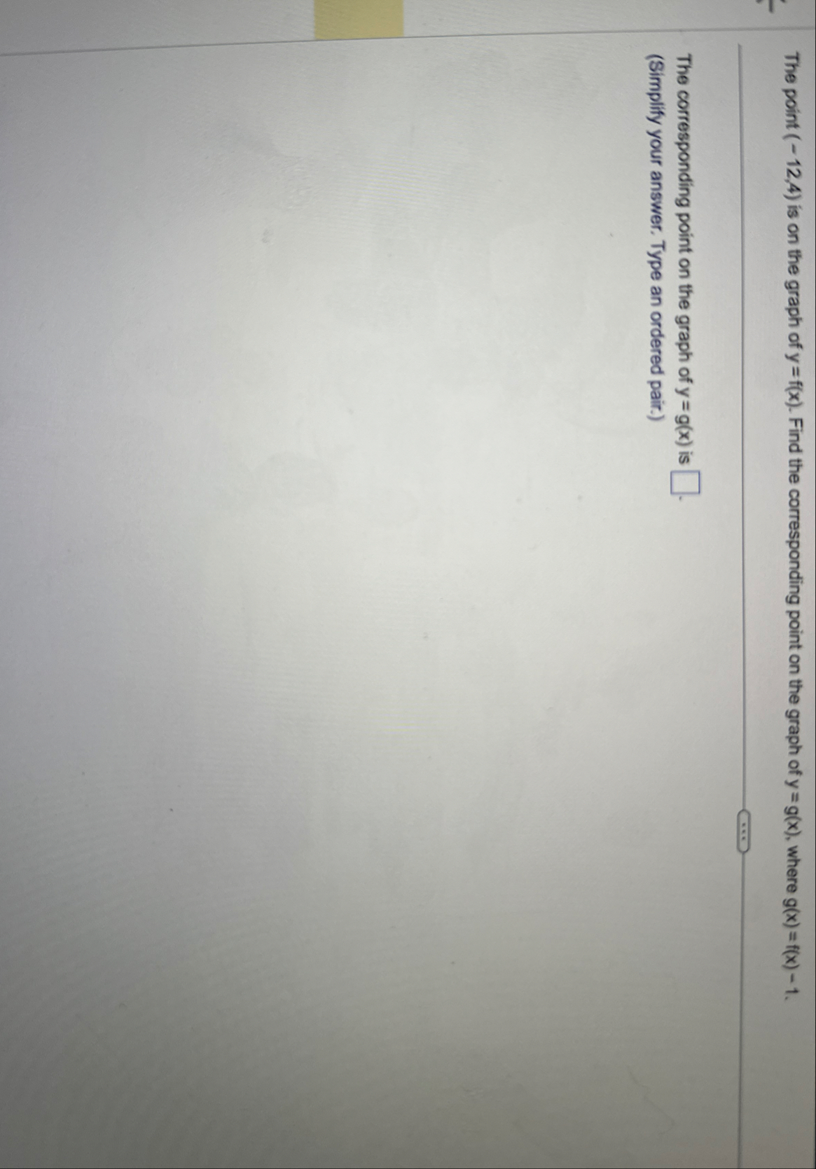 Solved The point (-12,4) ﻿is on the graph of y=f(x). ﻿Find | Chegg.com