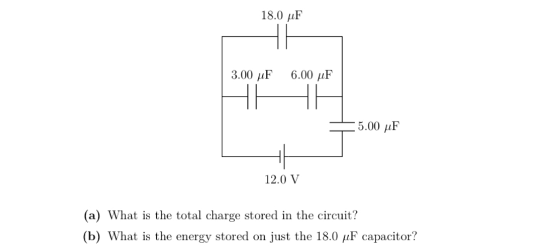 Solved (a) ﻿What is the total charge stored in the | Chegg.com
