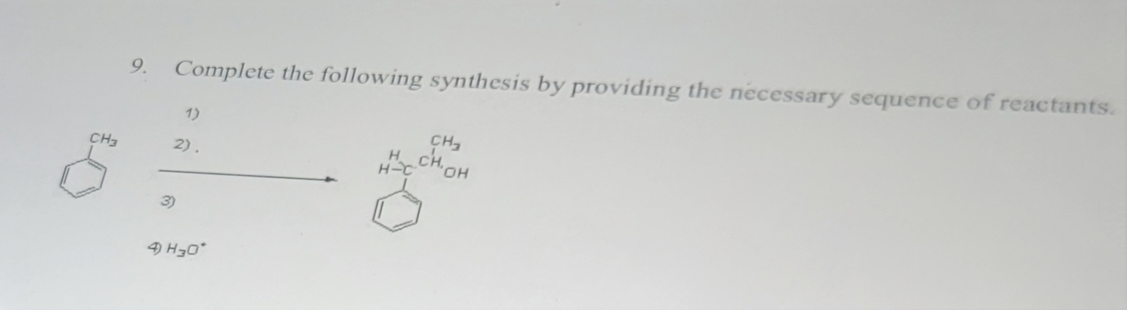 Solved Complete the following synthesis by providing the | Chegg.com