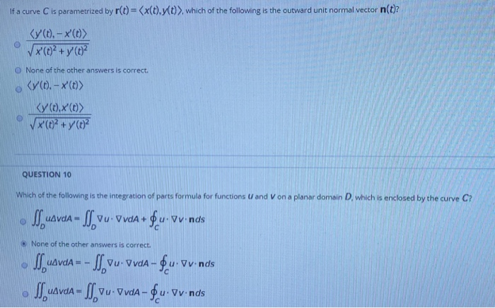 Solved If a curve C is parametrized by r(t) = (x(t),y(0) | Chegg.com