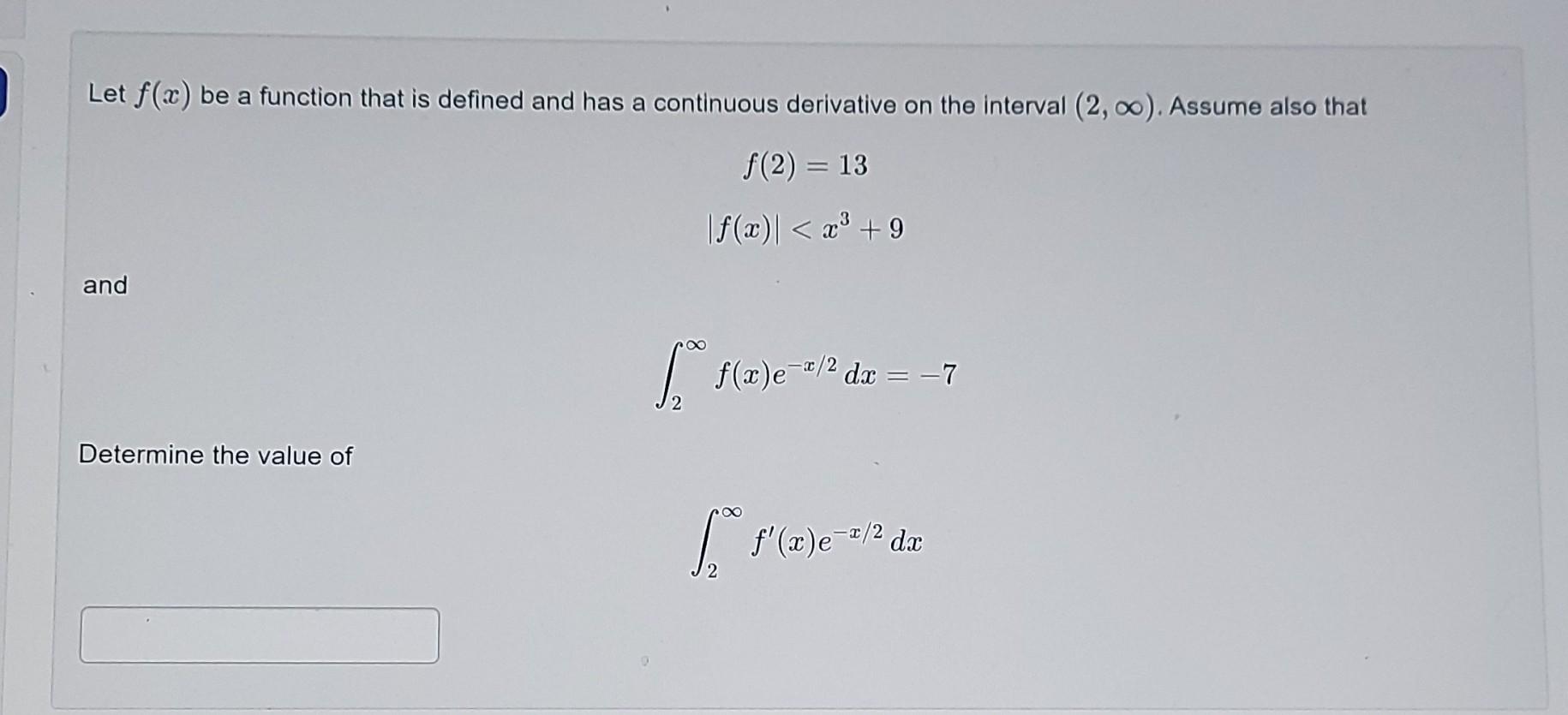 Solved Let f(x) be a function that is defined and has a | Chegg.com