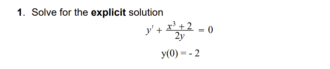 Solved 1) ﻿Solve for the explicit | Chegg.com