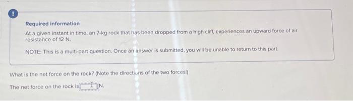 Solved ! Required information At a given instant in time, an | Chegg.com