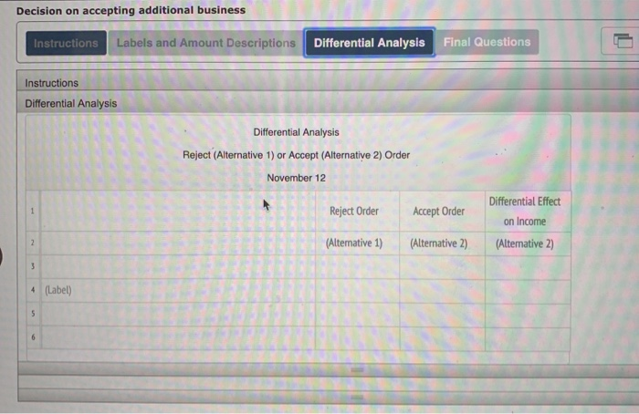 Solved Decision on accepting additional business | Chegg.com