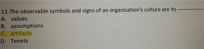 Solved 11. The observable symbols and signs of an | Chegg.com