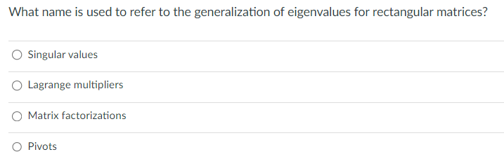 Solved What name is used to refer to the generalization of | Chegg.com