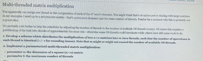 Solved Complexity of matrix multiplication eloment of the | Chegg.com