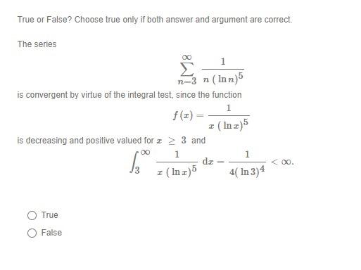 Solved True or False? Choose true only if both answer and | Chegg.com