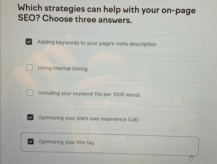Solved What are the 3 "key ranking factors" that Google uses | Chegg.com
