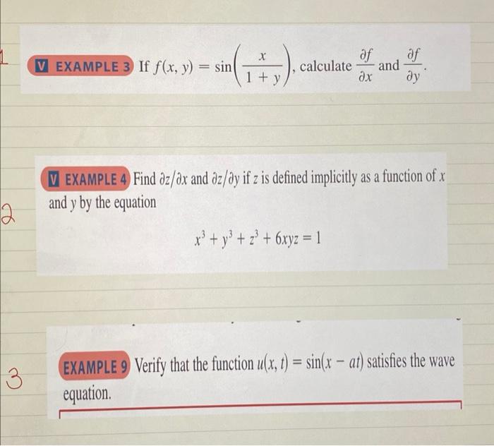 Solved If f(x,y)=sin(1+yx), calculate ∂x∂f and ∂y∂f. Find | Chegg.com