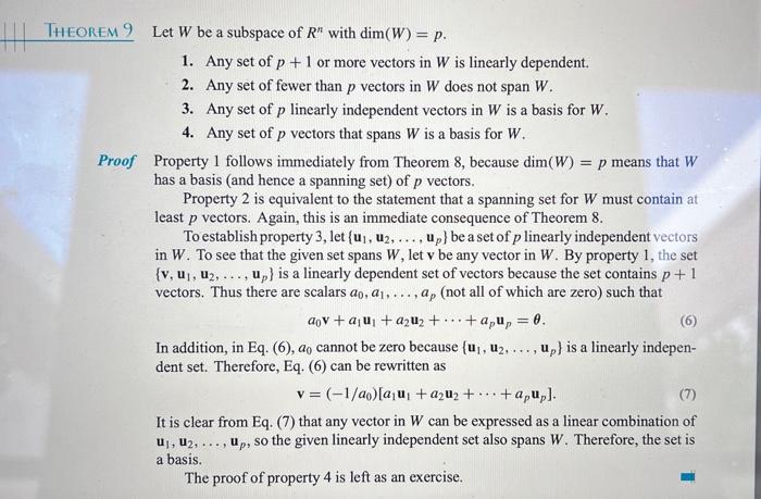 Solved In Exercises 10-14, use Theorem 9, property 3, to | Chegg.com