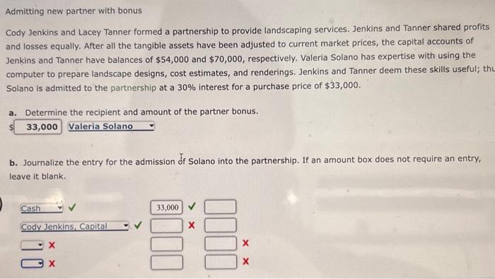 Solved Cody Jenkins and Lacey Tanner formed a partnership to | Chegg.com